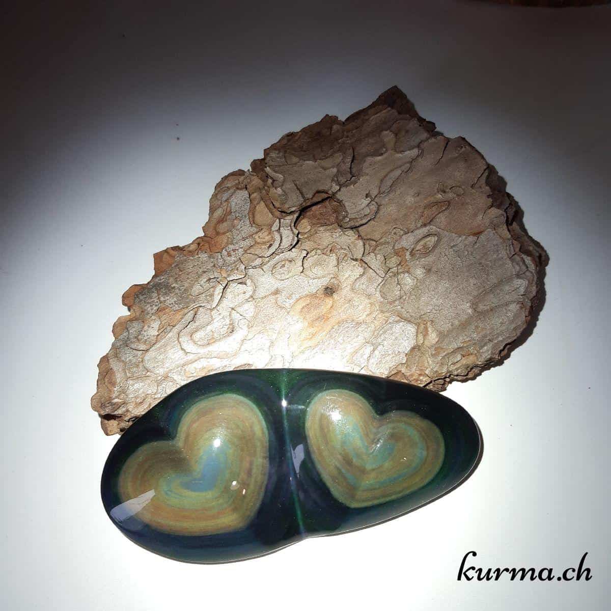 Obsidienne Œil céleste, arc-en-ciel • Vertus en lithothérapie • Kûrma