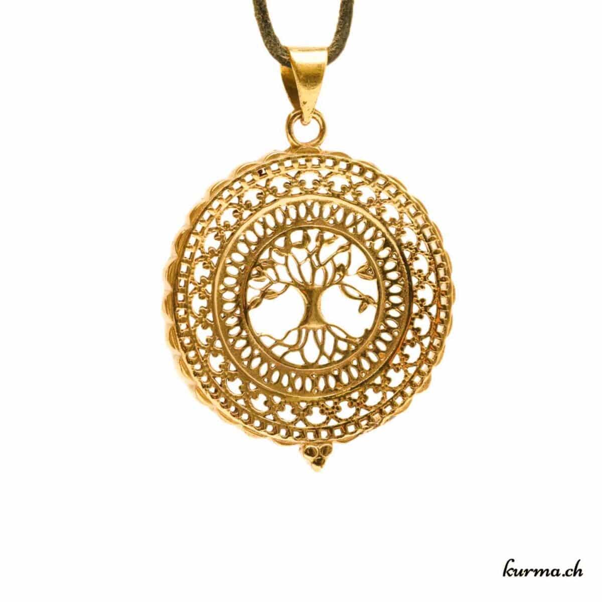 Pendentif en laiton arbre de vie • Bijoux