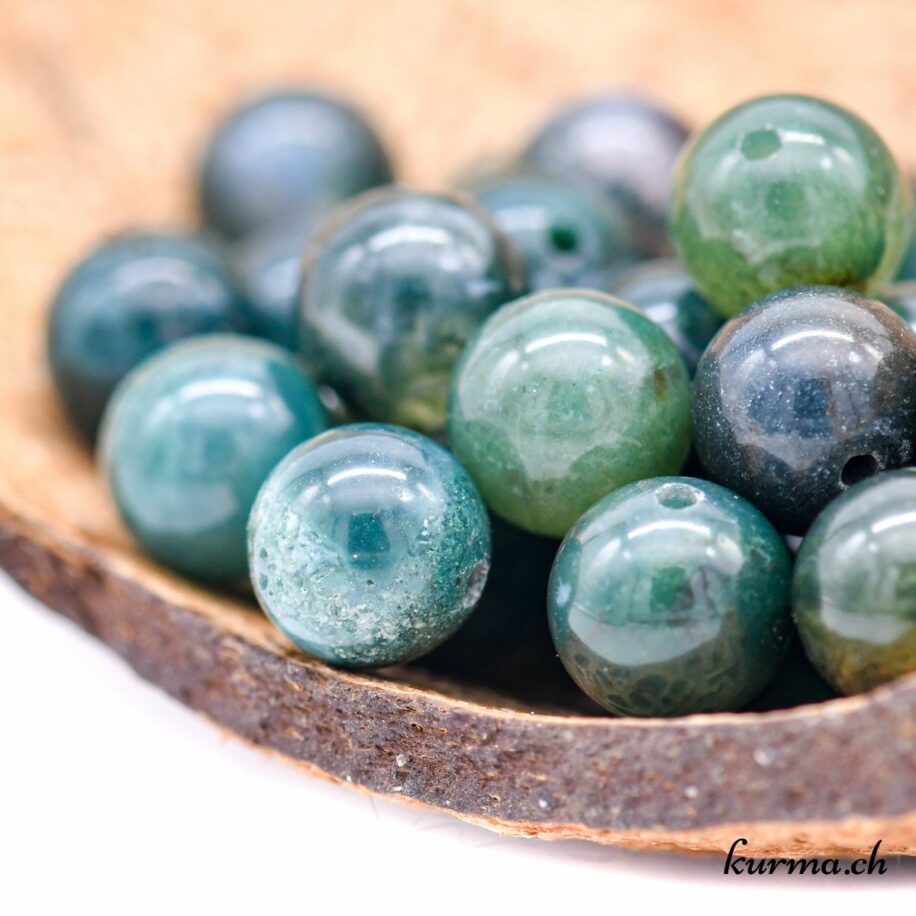 Agate mousse dite indienne • Vertus et bienfaits en lithothérapie