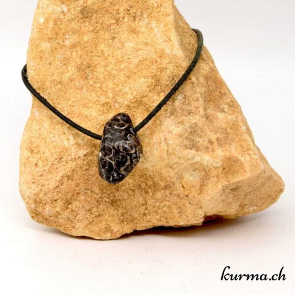 Agate turitelle pierre percée • Kûrma