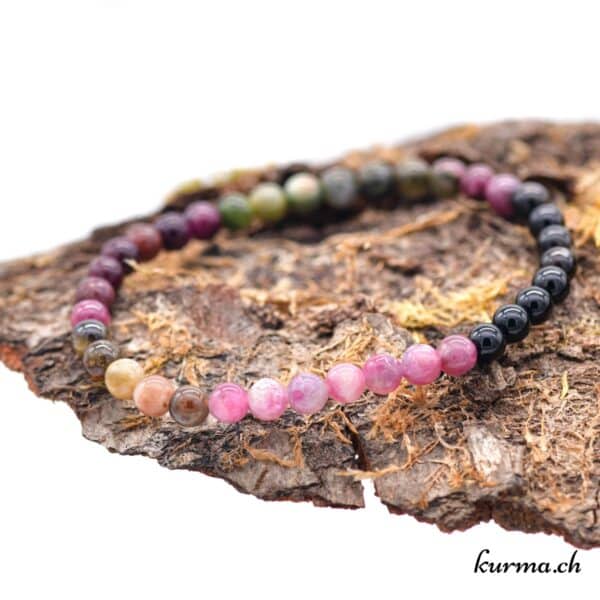 Bracelet Tourmaline multicolore 6mm • Lithothérapie • Kûrma