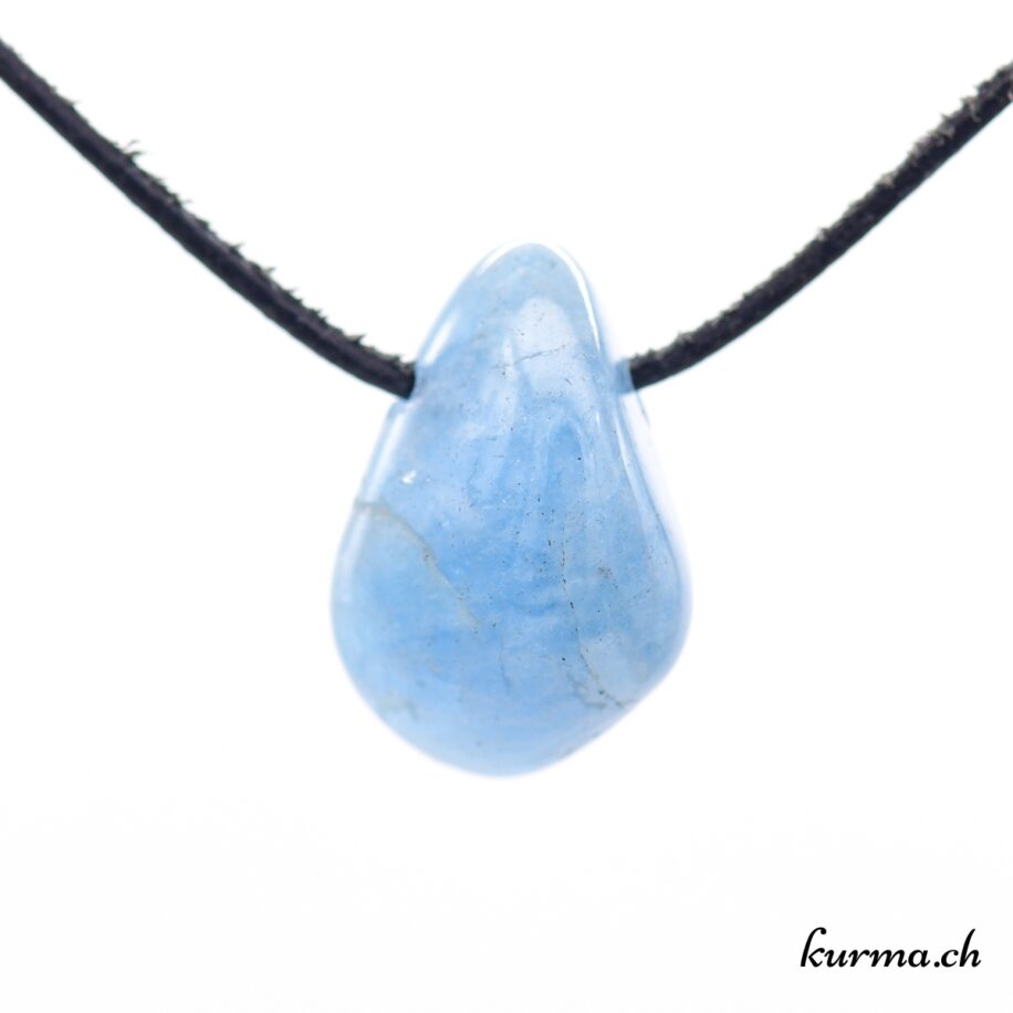 Aigue-marine bijou en pierre percée - N°5953.6 • Kurma.ch