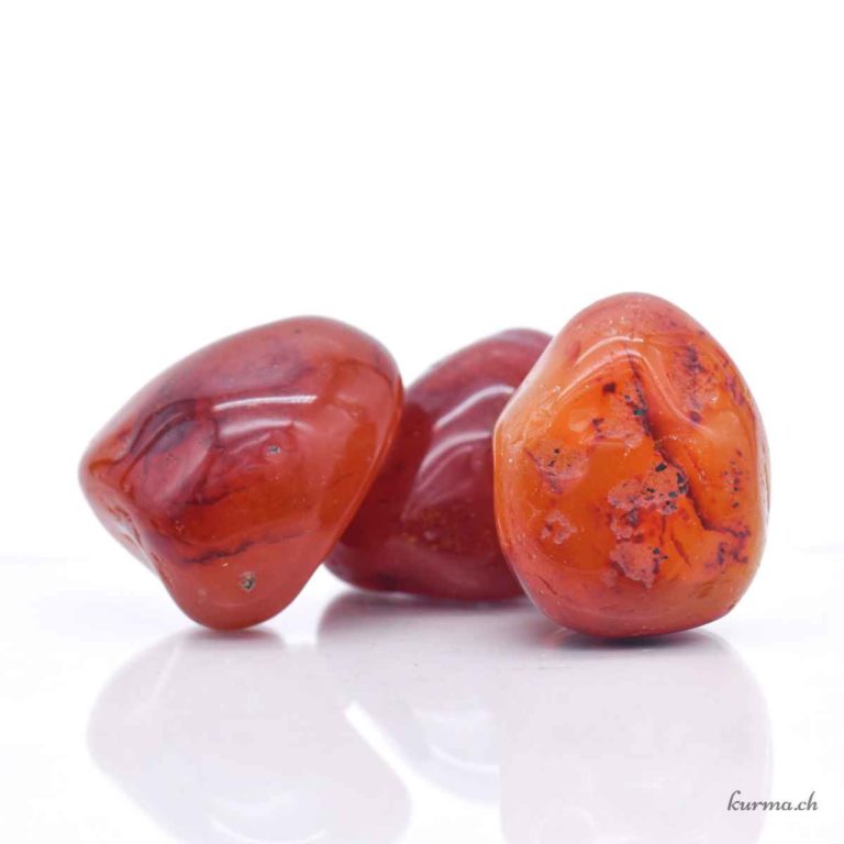 Cornaline Agate (b) - Pierre roulée - Taille XL • Kurma.ch