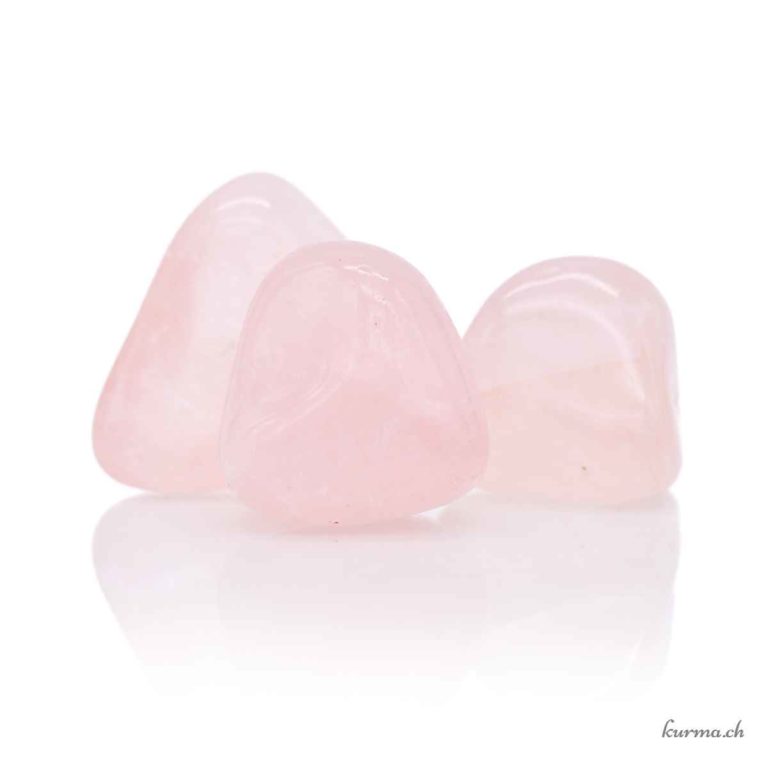 Quartz rose (b) - Pierre roulée - Taille XL • Kurma.ch