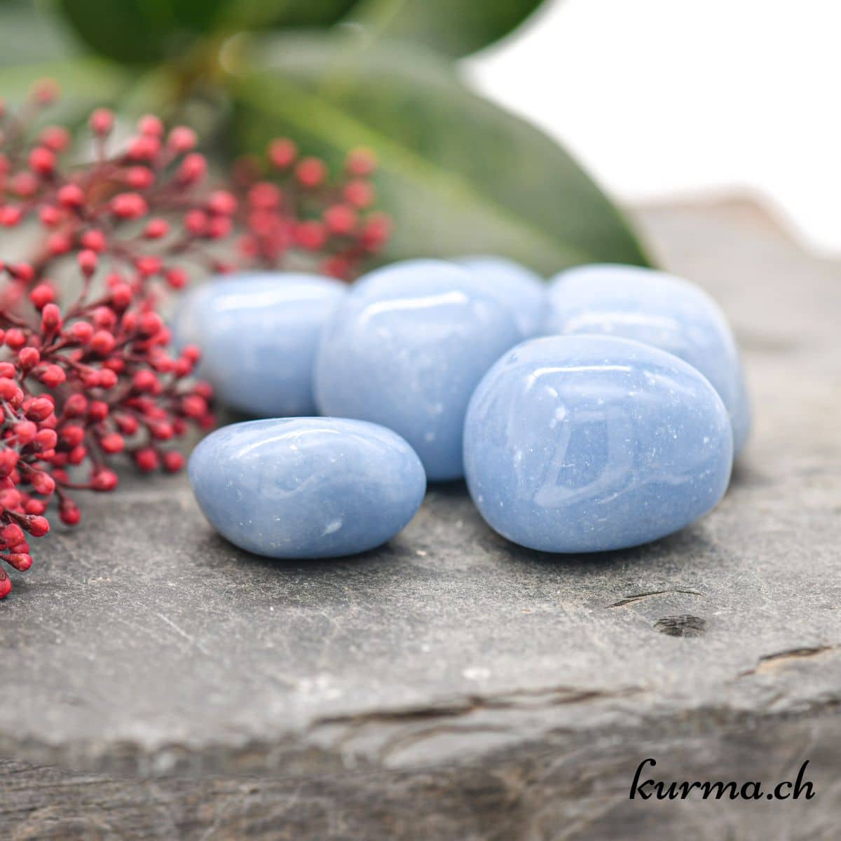 Angélite - Anhydrite bleue • Vertus
