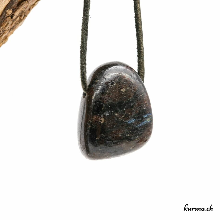 Anthophyllite pendentif pierre • Kurma.ch • Minéraux