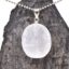 Sélénite collier en argent • minéraux