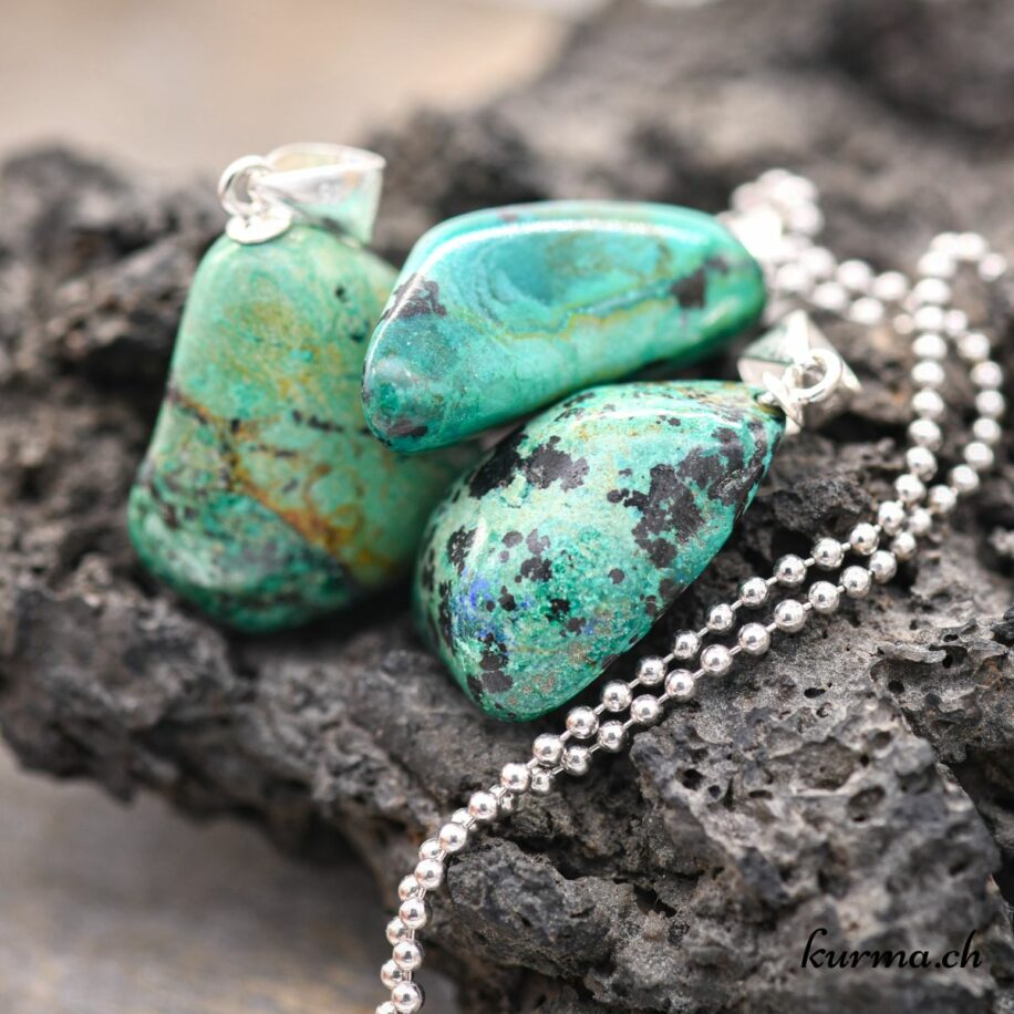 Bracelet Chrysocolle 8mm • Kûrma • Lithothérapie
