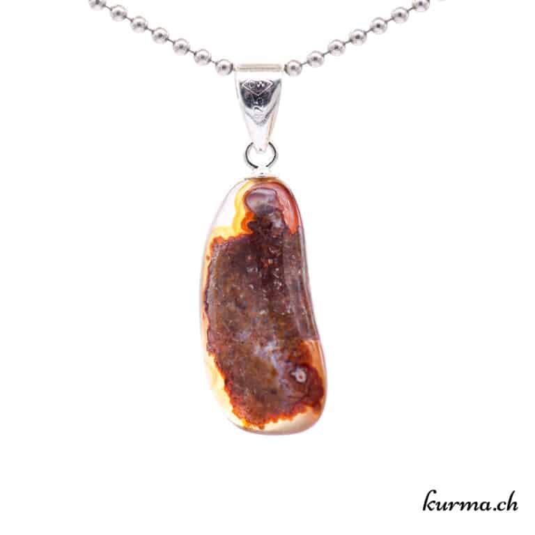 Agate de feu bijou en argent 925 • Kûrma, shop éthique (NE)