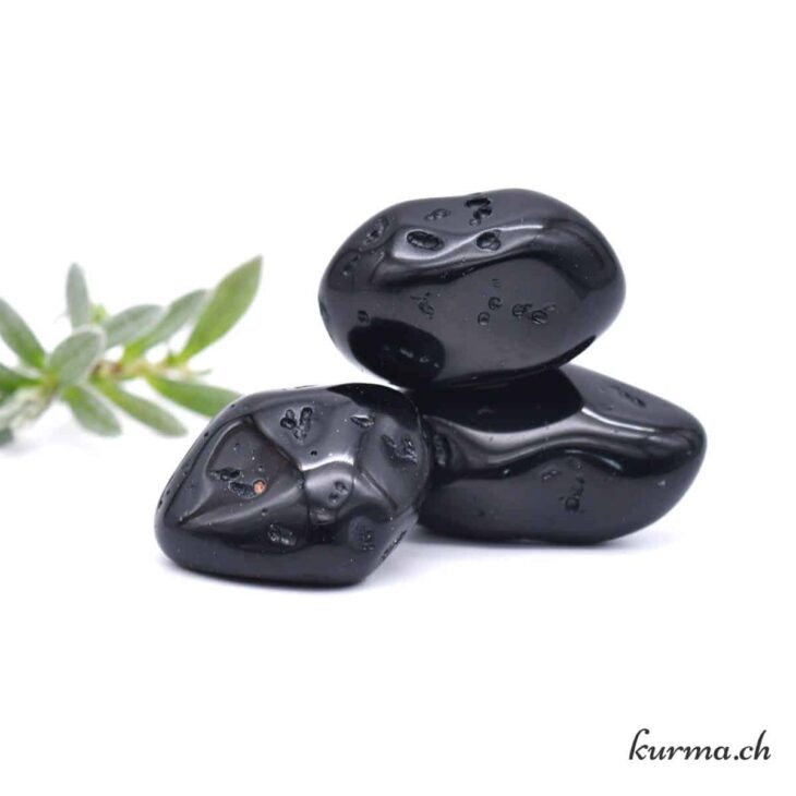Tectite Cintamani - Pierre brute de poche - Taille M - N°13484.5 • Kurma.ch