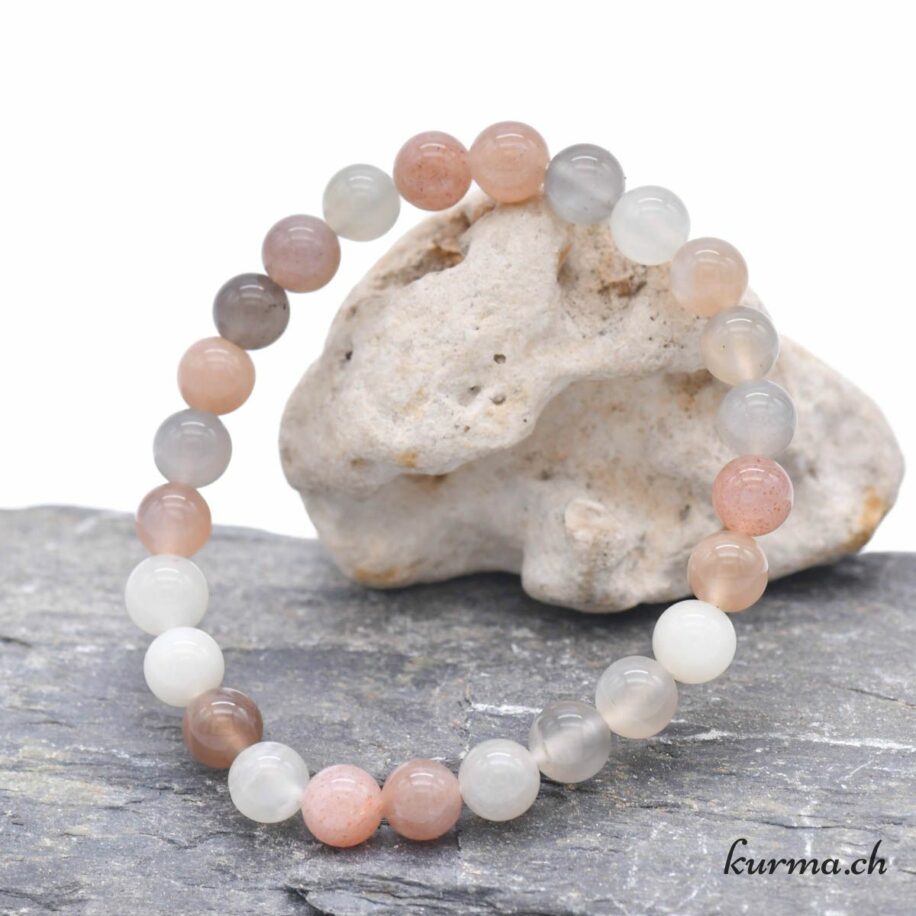 Bracelet enfant en Pierre de lune 6mm • Kurma.ch