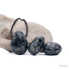 Eldarite Kambaba - Pendentif en pierre percée - N°8730 • Kurma.ch
