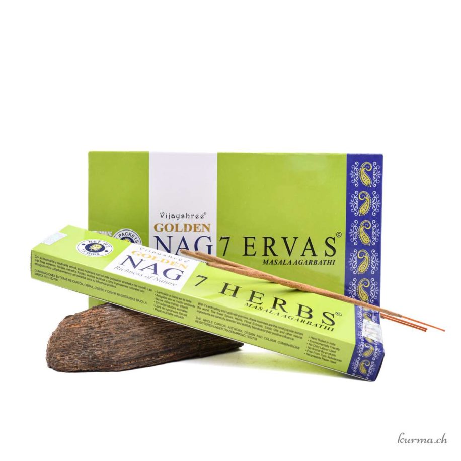 Encens Golden 7 Herbes - 15g - N° 15760 • Kurma.ch