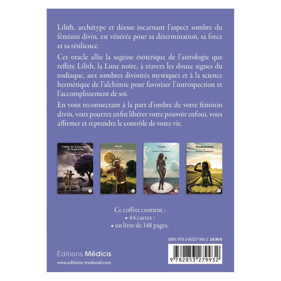Cartes oracle - Lilith, la Lune noire - Oracle de l'alchimie cosmique ...