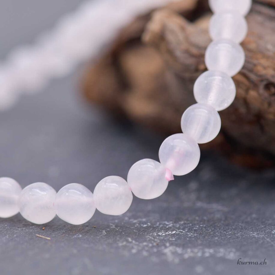 Bracciale Calcite rosa 5,5-6 mm - N°19065 • Kurma.ch