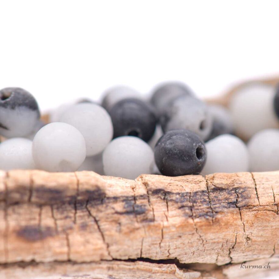 Jaspe zèbre - Perles 4-4.5mm - N°19191 • Kurma.ch