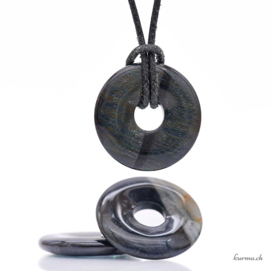 Falkenauge – Donut-Anhänger – 3 cm – Nr. 19287 • Kurma.ch