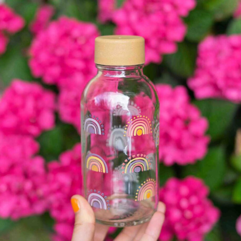 Carry Water Bottle - Boho Rainbow 0.4l - No. 19431 • Kurma.ch