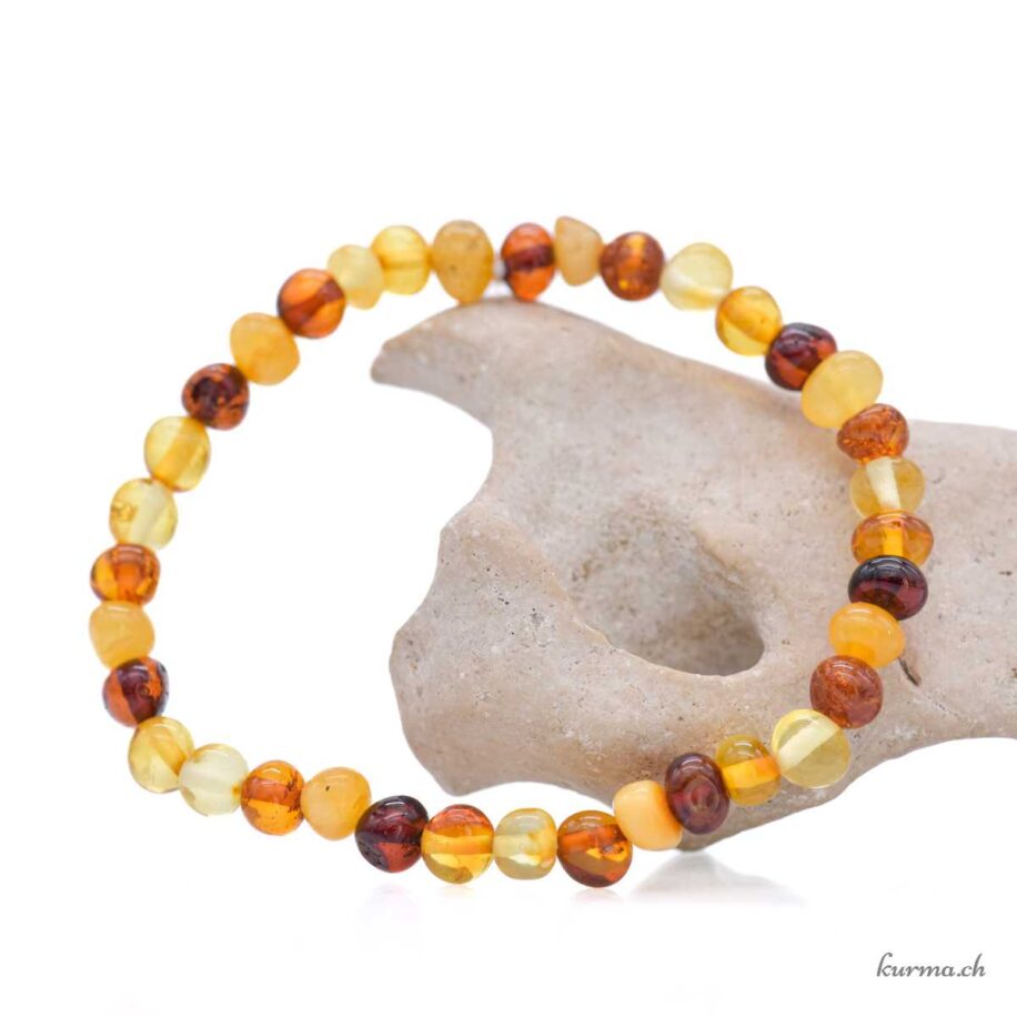 Amber Nuggets Bracelet 5-6mm - No. 19821 • Kurma.ch